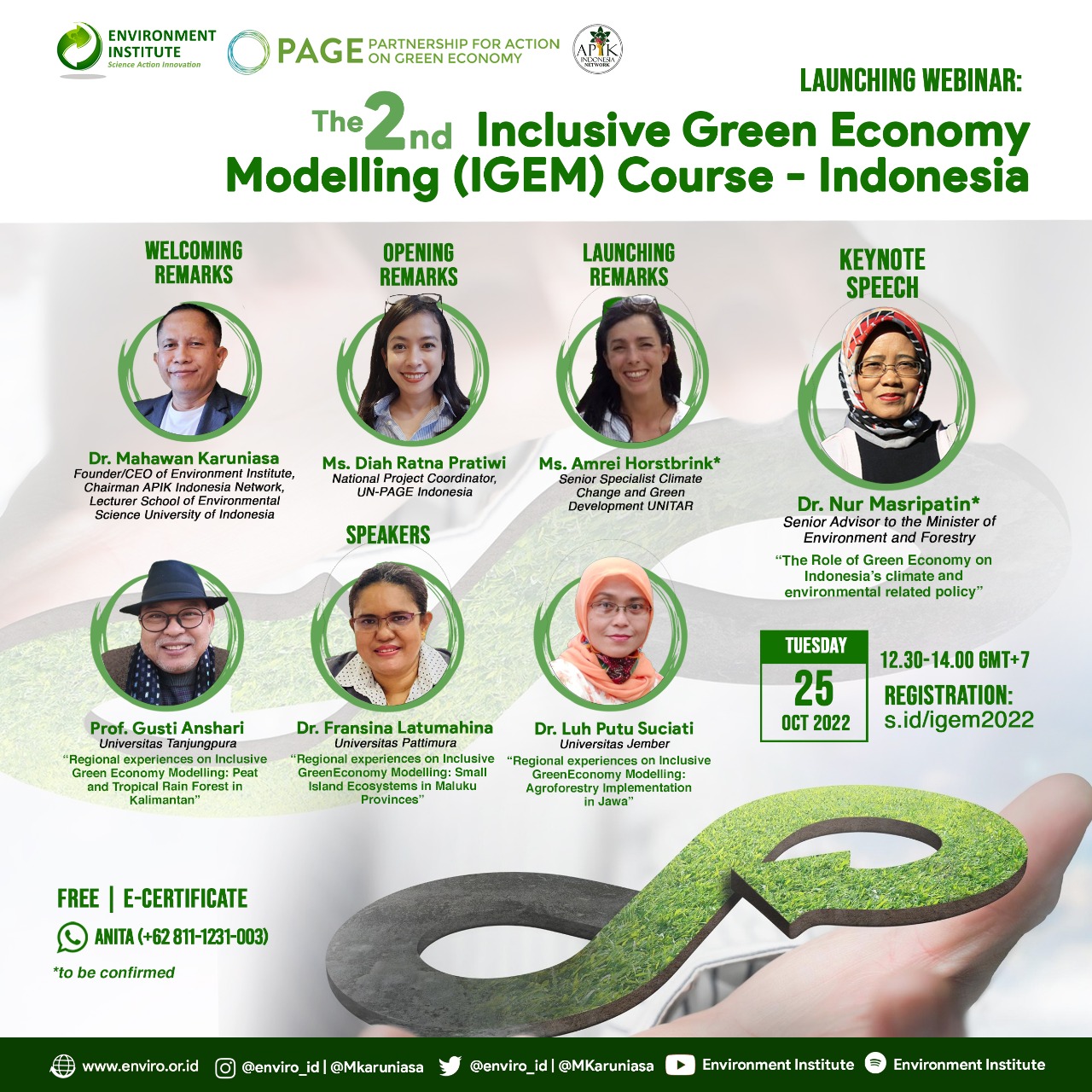 Inclusive Green Economy Modelling (IGEM) Course #2 - Environment Institute